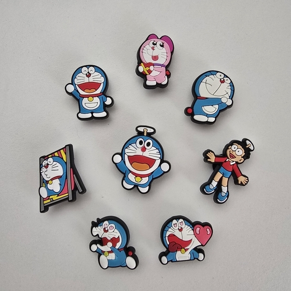 CROCS | Accessories | New Doraemon Cartoon Cat Jibbitz Bundle 8 Shoe ...